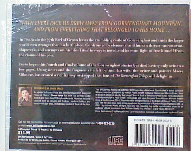 NEW *Sealed* AUDIO BOOK on CDs TITUS AWAKES Maeve Gilmore 02 | eBay