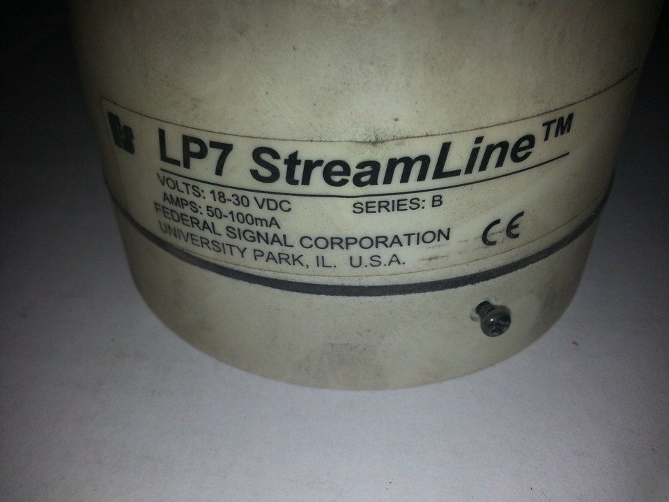FEDERAL SIGNAL LP7 STREAMLINE 18-30VDC B 50-100MA | eBay