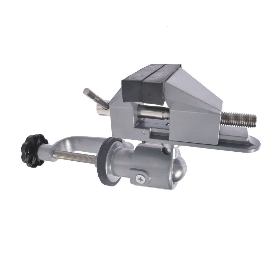 3" Bench Vise Swivel Tabletop Clamp Vice Tilts Rotates 360° Work Hobby ...