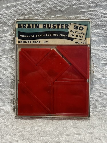 Vintage 1970 Brain Buster Puzzle Game Kohner Bros. No. 439 COMPLETE ...