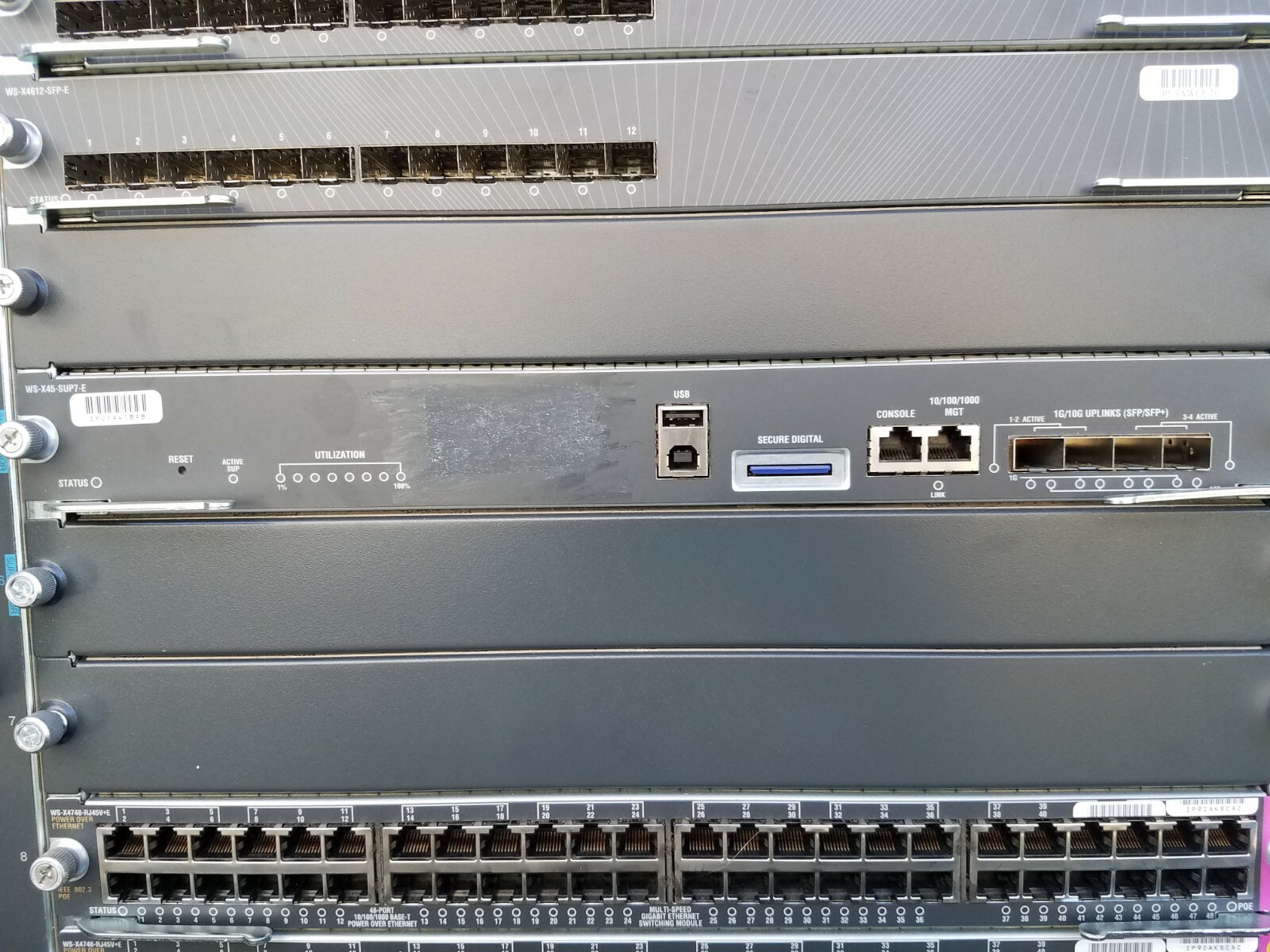 Cisco Catalyst 4510R+E 1-WS-X45-SUP7-E / 3-WS-X4748RJ45V+E / 3-X4512 ...