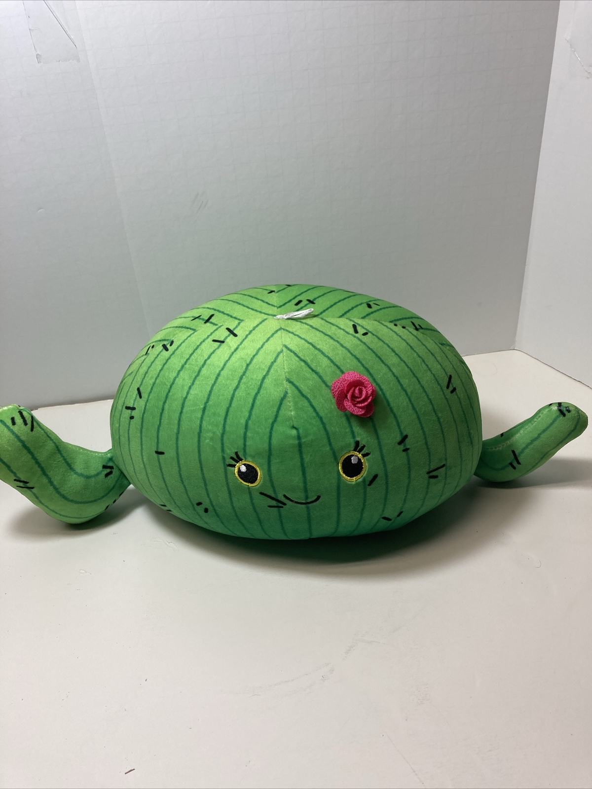 Huggzeez Soft Cuddly Plush Green Cactus Squishy Round 6" Stuffed Animal ...