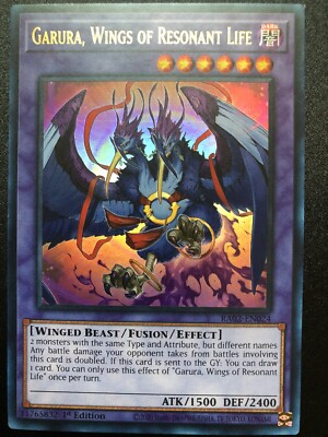 Garura, Wings of Resonant Life RA02-EN024 Ultra Rare 1st Edition Mint ...