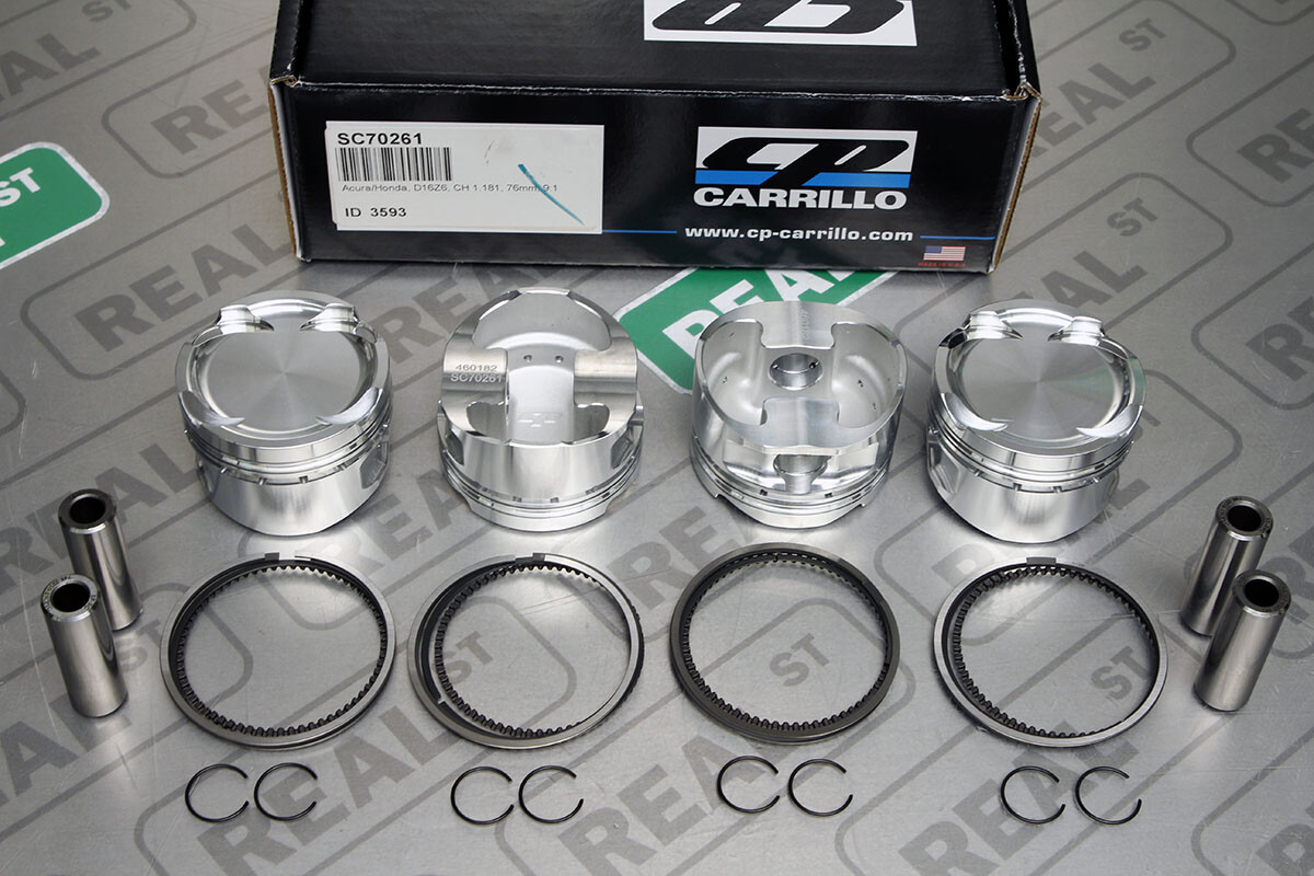 CP Forged Turbo Pistons Honda Civic D16Z6 9.0:1 76mm SC70261 | eBay
