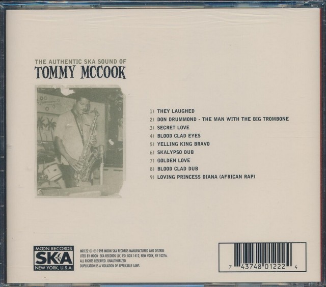 The Authentic Ska Sound of Tommy McCook by Tommy McCook (CD, Jan-1998 ...