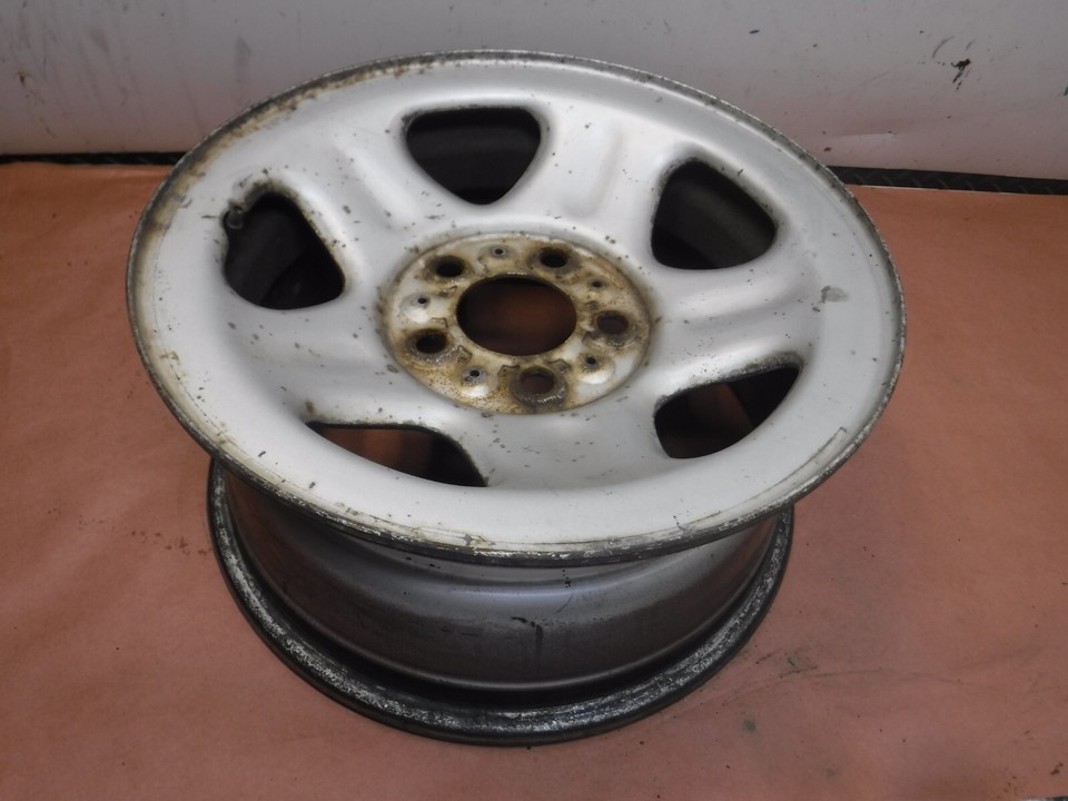 Jeep Cherokee Wrangler YJ TJ 87-01 Silver Steel Wheels 15x7 Set of 2 ...