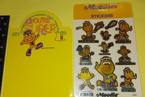 Vintage Stickers, Moodies,pkg Prism,SUPERSTAR,card & Stickers, Lot ...
