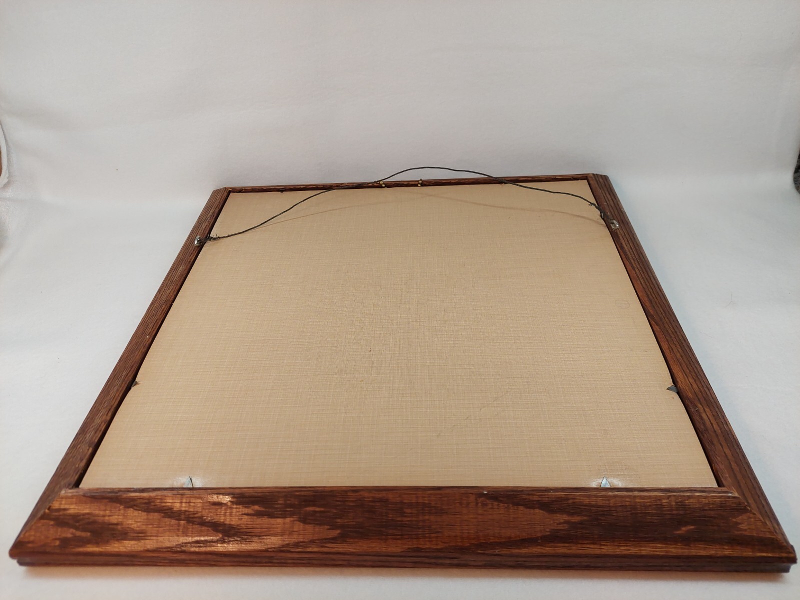 Warren Boucher New England Covered Bridges on Burlap in Oak Wood Frame ...