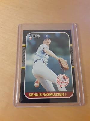 1987 Donruss #175 DENNIS RASMUSSEN New York Yankees Baseball Card, SP ...