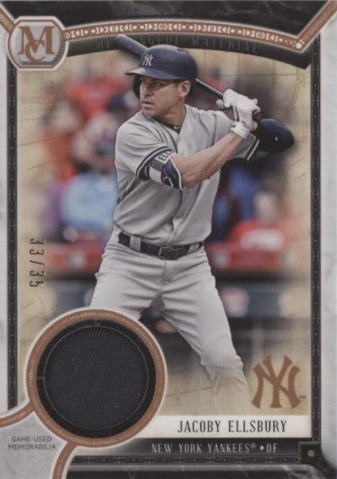 2018 Topps Museum Collection - Meaningful Material Patch Relics Jacoby ...