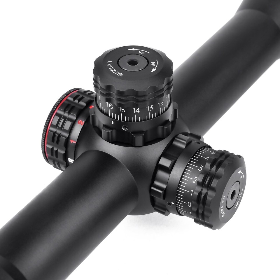 Sniper 4-16x50 Hunting Rifle Scope Illuminated Red, Green,Blue Mil-Dot ...