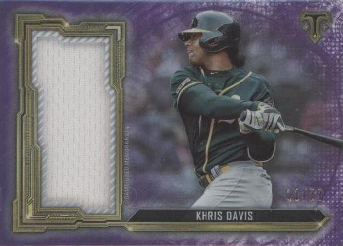 2020 Topps Triple Threads - Single Jumbo Relics Khris Davis #SJR-KD ...