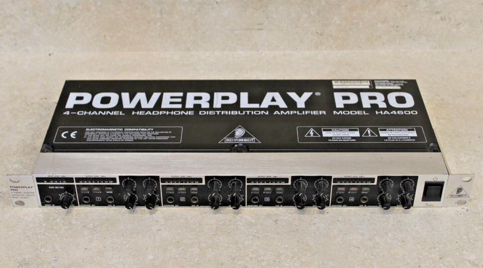 Behringer Powerplay Pro Headphone Distribution Amplifier HA4600 *Pre ...