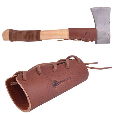 Leather Axe Collar Guard, Axe Handle Wraps Covers For Camping Axes With ...