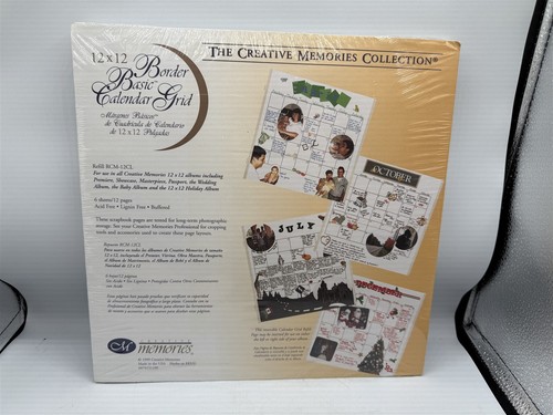 CREATIVE MEMORIES 12x12 CALENDAR PAGES WHITE REFILL RCM-12CL | eBay