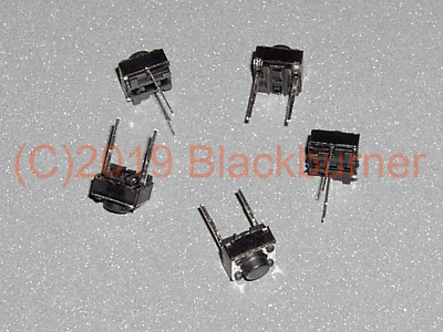 5,10St. 2-pin Microtaster Tactile Tact Switch Microschalter 6x6x5 ...