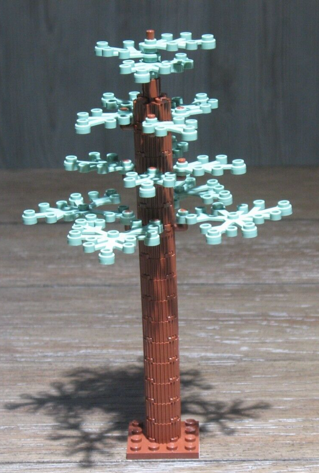 New LEGO Nature Forest Pine Tree w/ Sand Green Leaves Medieval & City ...