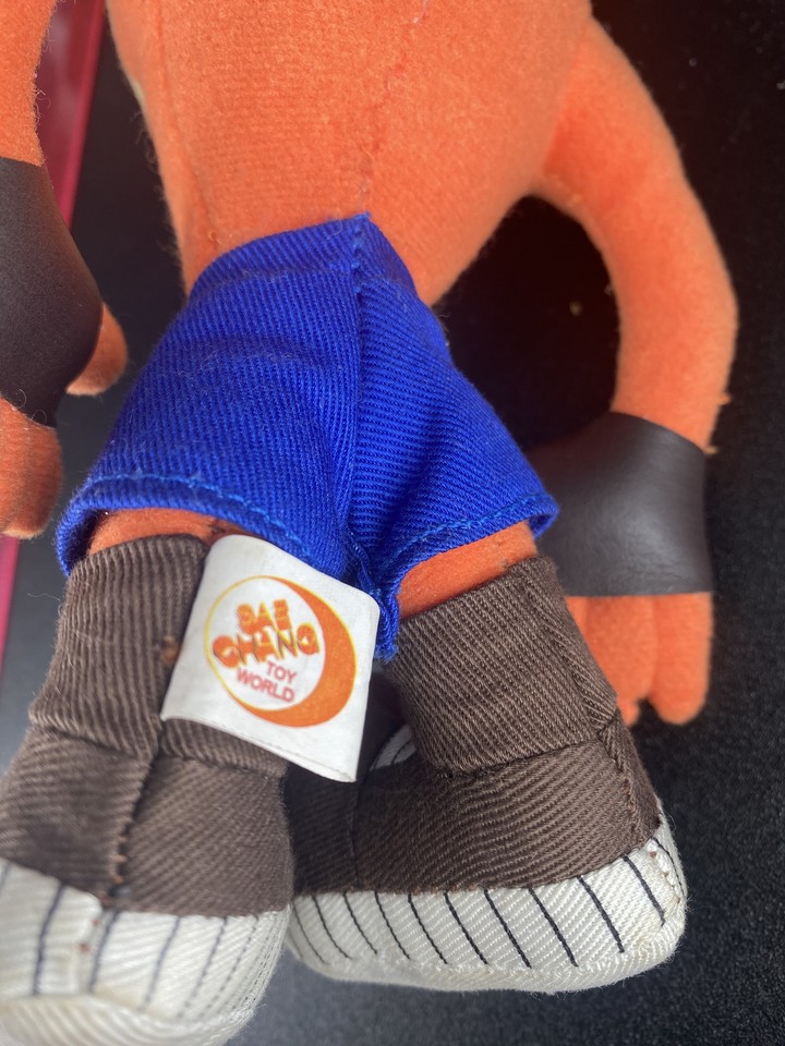 Crash Bandicoot Keychain Plush 1999 SAE CHANG TOY WORLD SAMPLE VERY ...