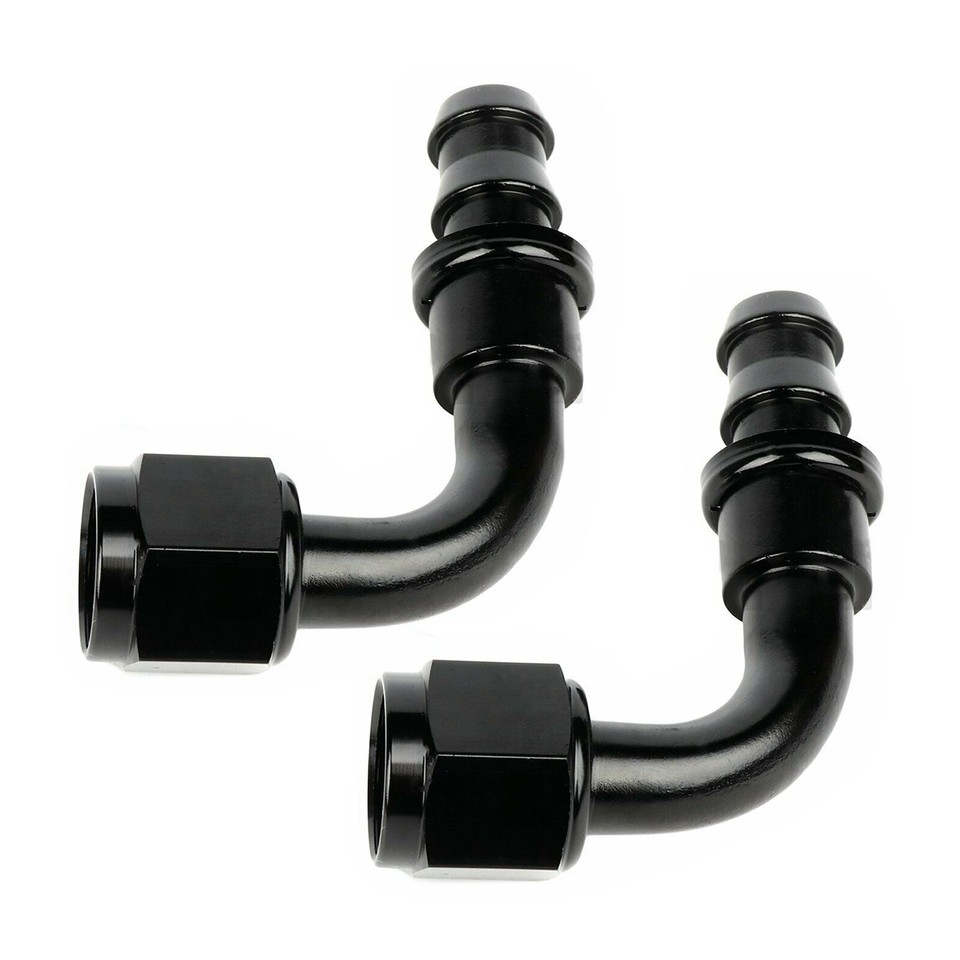 20FT 12AN/10AN/8AN/6AN/4AN Push Lock End Fitting Braided Oil Fuel Hose ...