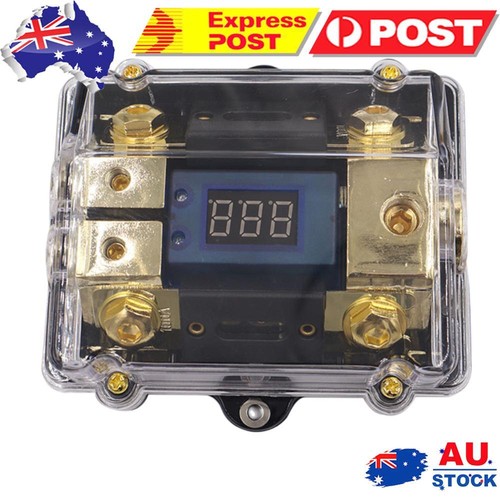 1 Way in 2 Way Out Car Audio Fuse Box with LED Display Car Stereo Fuse ...