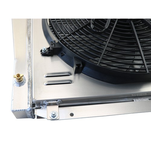4 Rows Aluminum Radiator Shroud Fan Fits 1966-1977 FORD BRONCO 289 302 ...