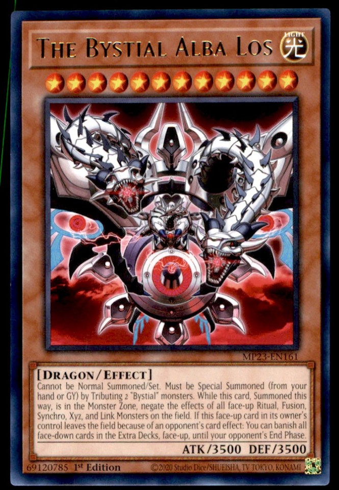 Yu-Gi-Oh! The Bystial Alba Los #MP23-EN161 1st Edition Near Mint | eBay