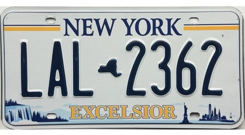 *99 CENT SALE* New York EXCELSIOR License Plate #LAL-2362 No Reserve | eBay