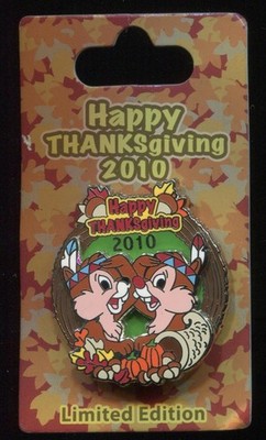 Thanksgiving 2012 Chip & Dale LE Disney Pin 80064 | eBay