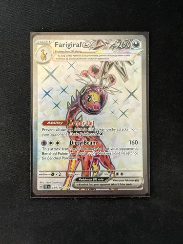 Farigiraf EX 194/162SV05: Temporal Forces Holo Card Near Mint Condition ...