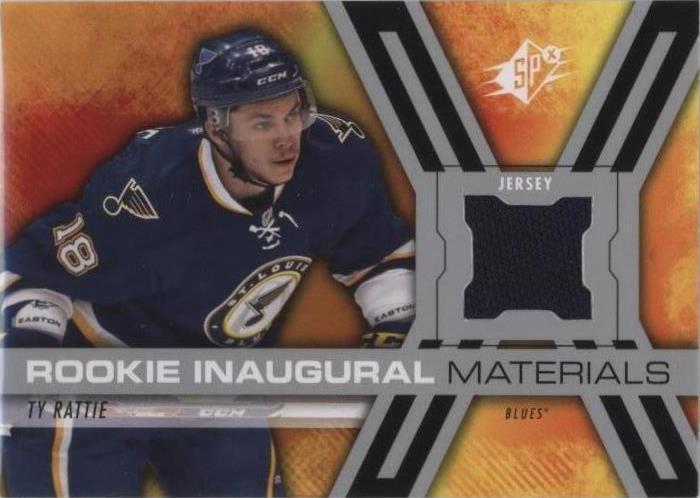 2014-15 SPx - Rookie Inaugural Materials Ty Rattie #RPM-TR (MEM, RC ...