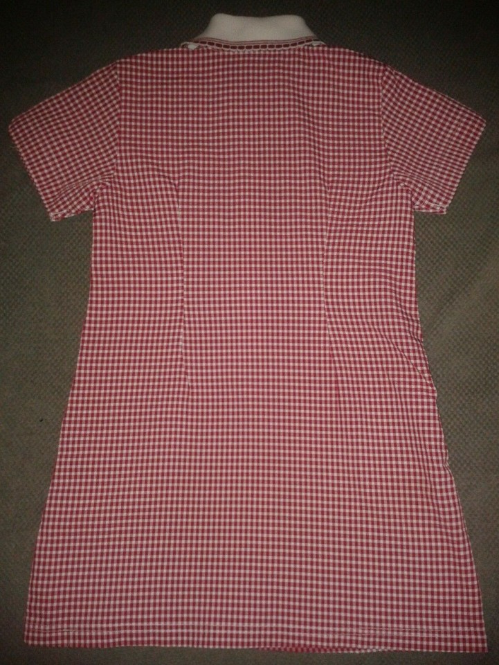 Girls Zeco Red Gingham School Dress Age 5/6 years | eBay