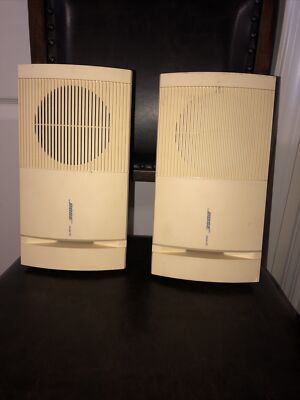 BOSE Model 100 White Surround Speakers Set 2 Bookshelf Wall Mount ...