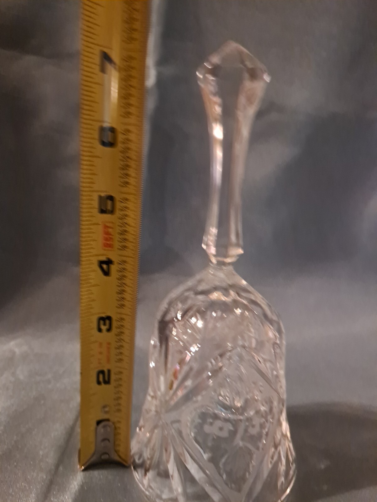 Etched Strawberries Clear Cut Glass Bell Shaped Candle Snuffer 7"1/4 | eBay