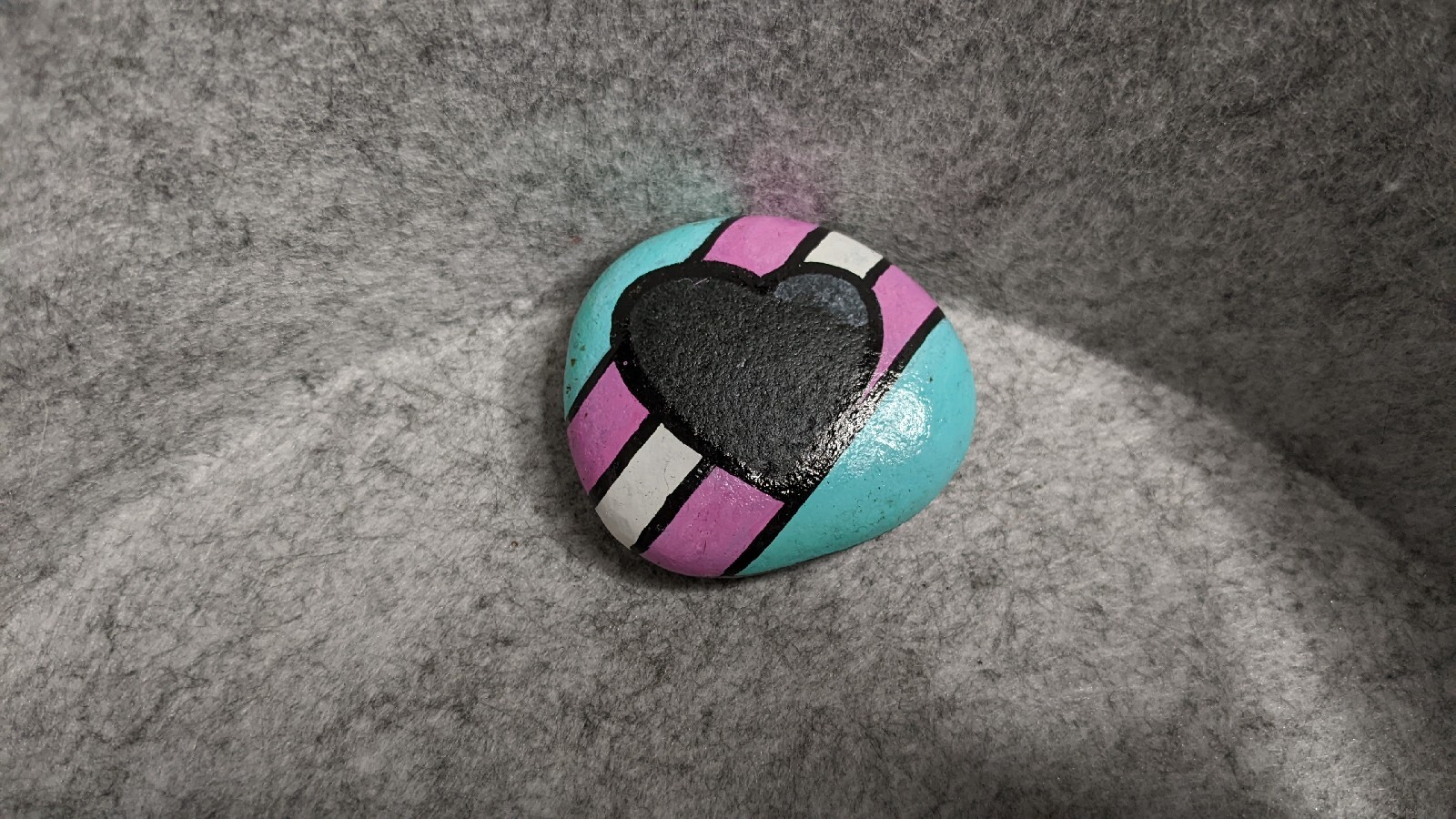 Hand Painted Rock / Stone - pride rocks - lgbtqia+ - trans flag ...