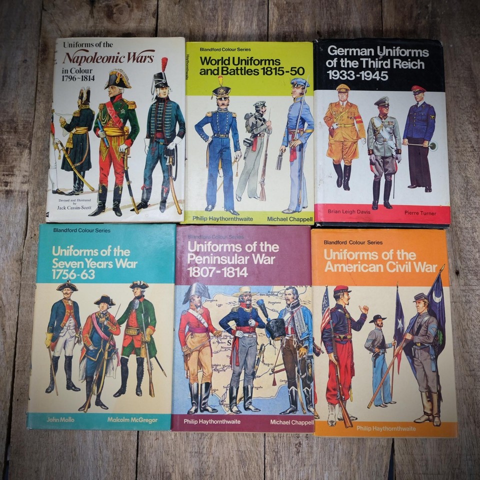 Bundle of Hardcover Blandford Military Uniform Books, German ...