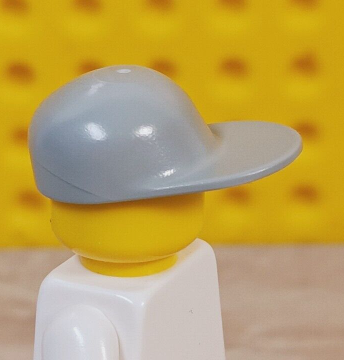 LEGO Baseball Cap LONG Bill Light Gray Team Spirit Solid Color School ...