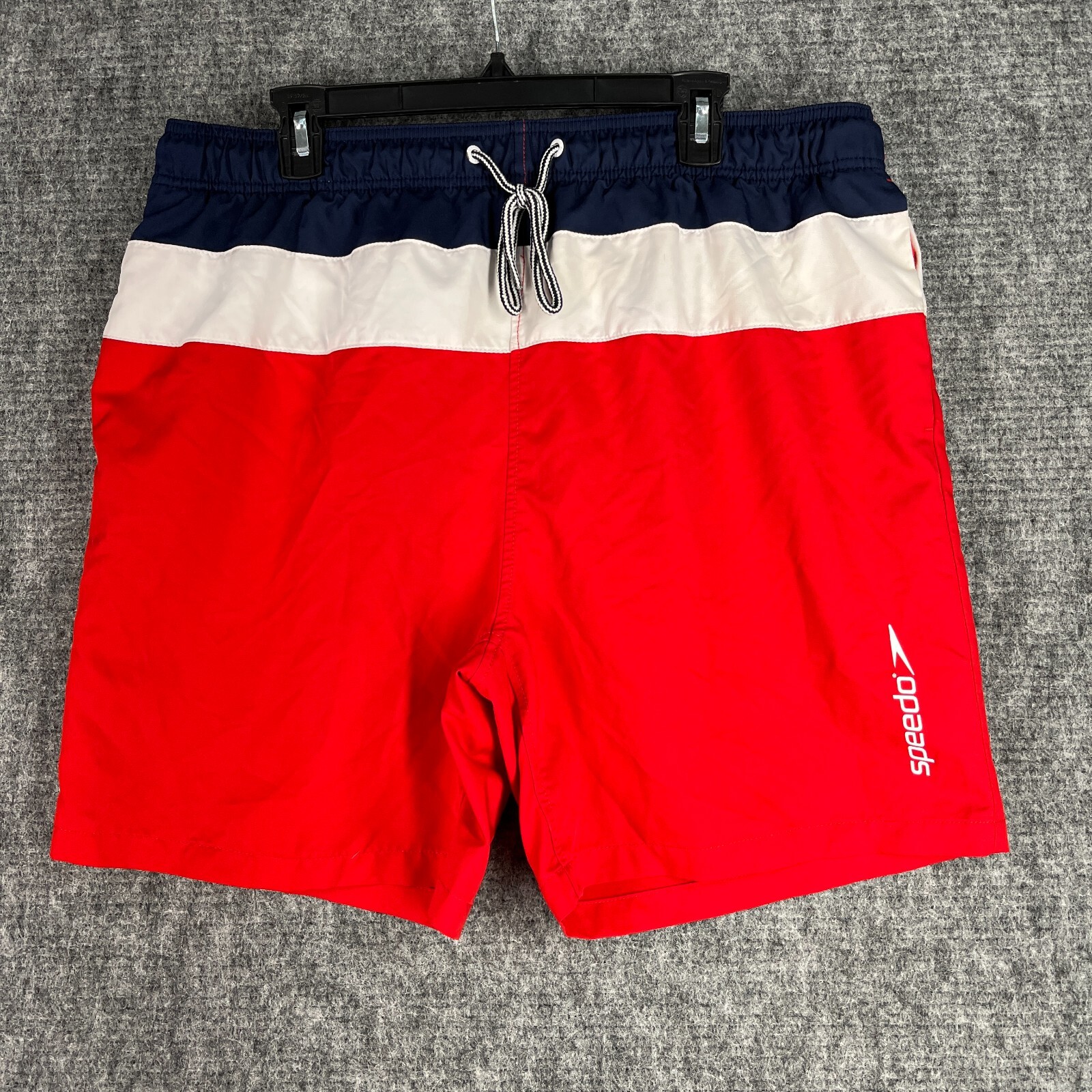 Speedo Swim Shorts Mens XXL Swimwear Chino Shorts Lined Trunks Red ...