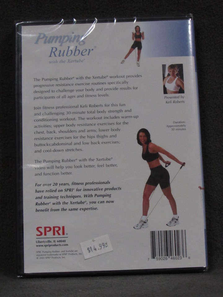 SPRI PRX-DVD Pumping Rubber with the Xertube Keli Roberts New Fitness ...