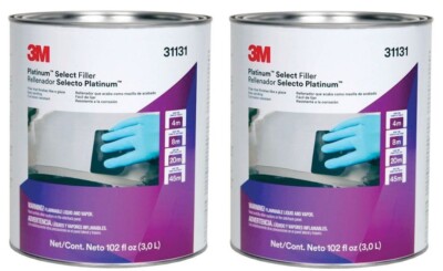 3 Liter 3M Platinum Select Lightweight Body Filler 31131 (2 Pack) | eBay