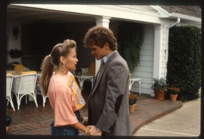 1988 CHARLENE TILTON & ANDREW STEVENS On DALLAS Original 35mm Slide ...