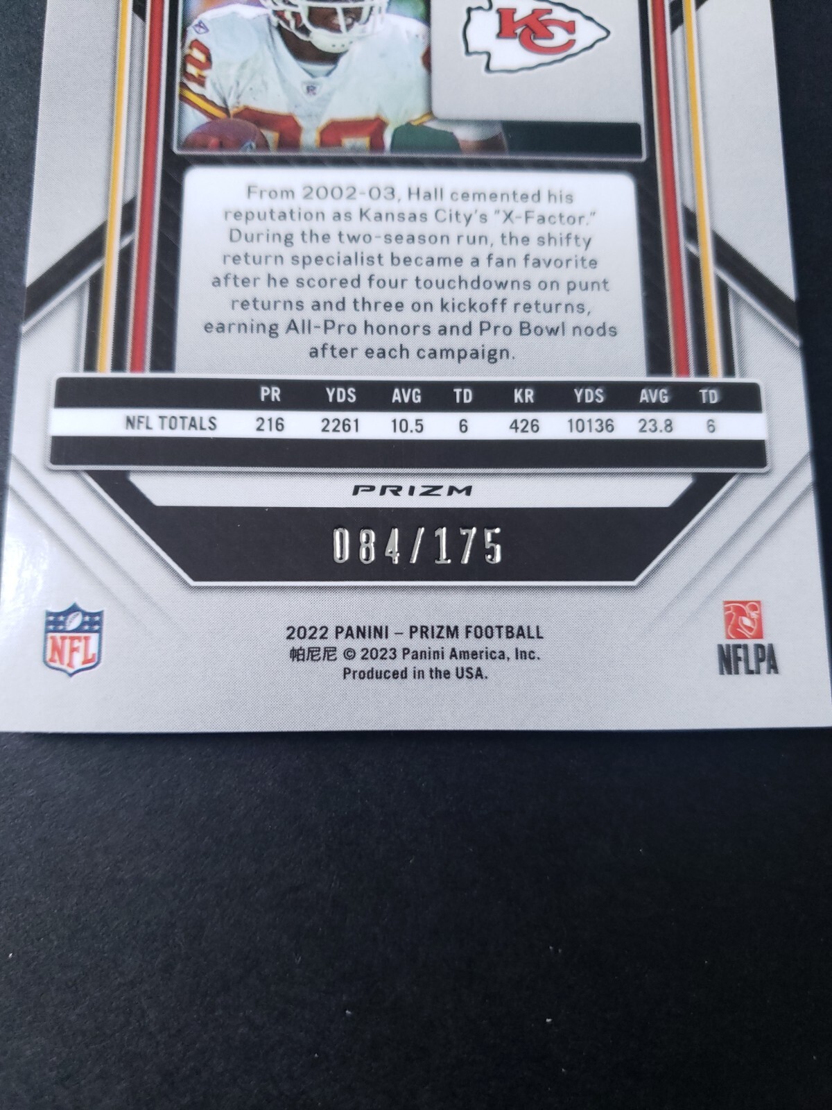 2022 Panini Prizm - Hyper Prizm #148 Dante Hall /175 for sale online | eBay