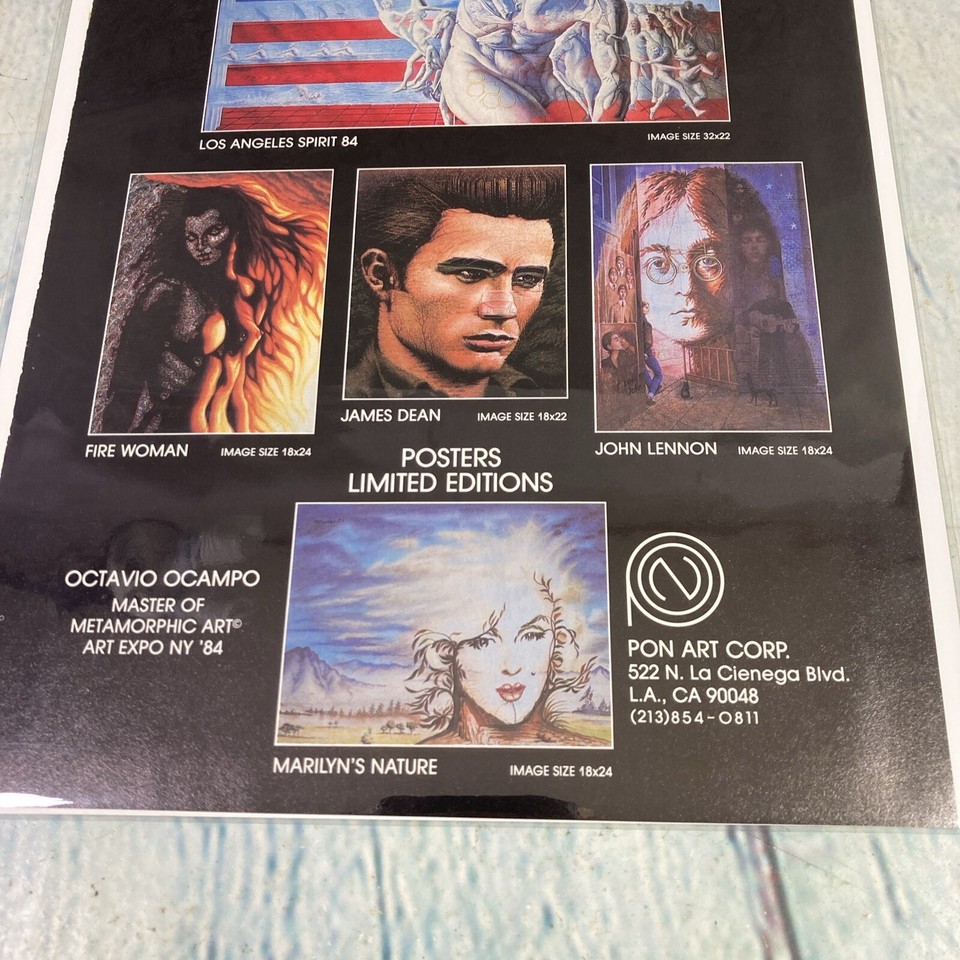 1984 Octavio Ocampo Poster Art Vintage Print Ad Promo Magazine Page | eBay