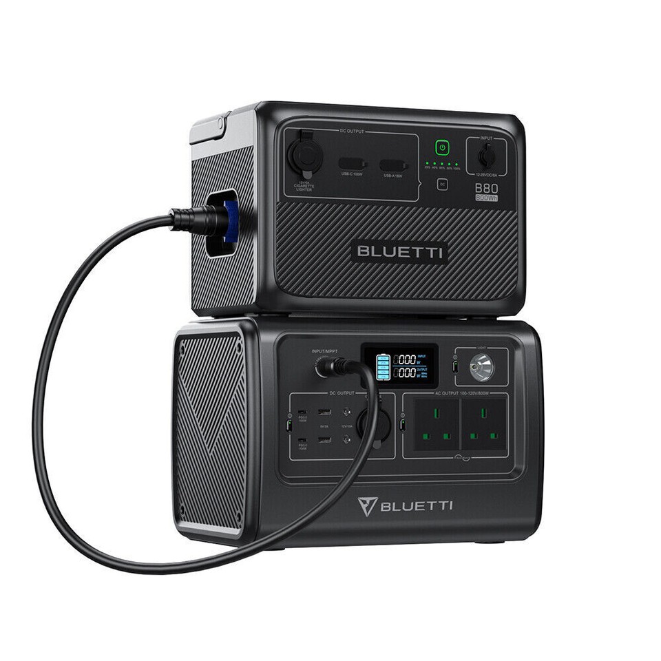 BLUETTI B80 806Wh Refurbished Expansion Battery LiFePO4 for AC60 AC180 ...