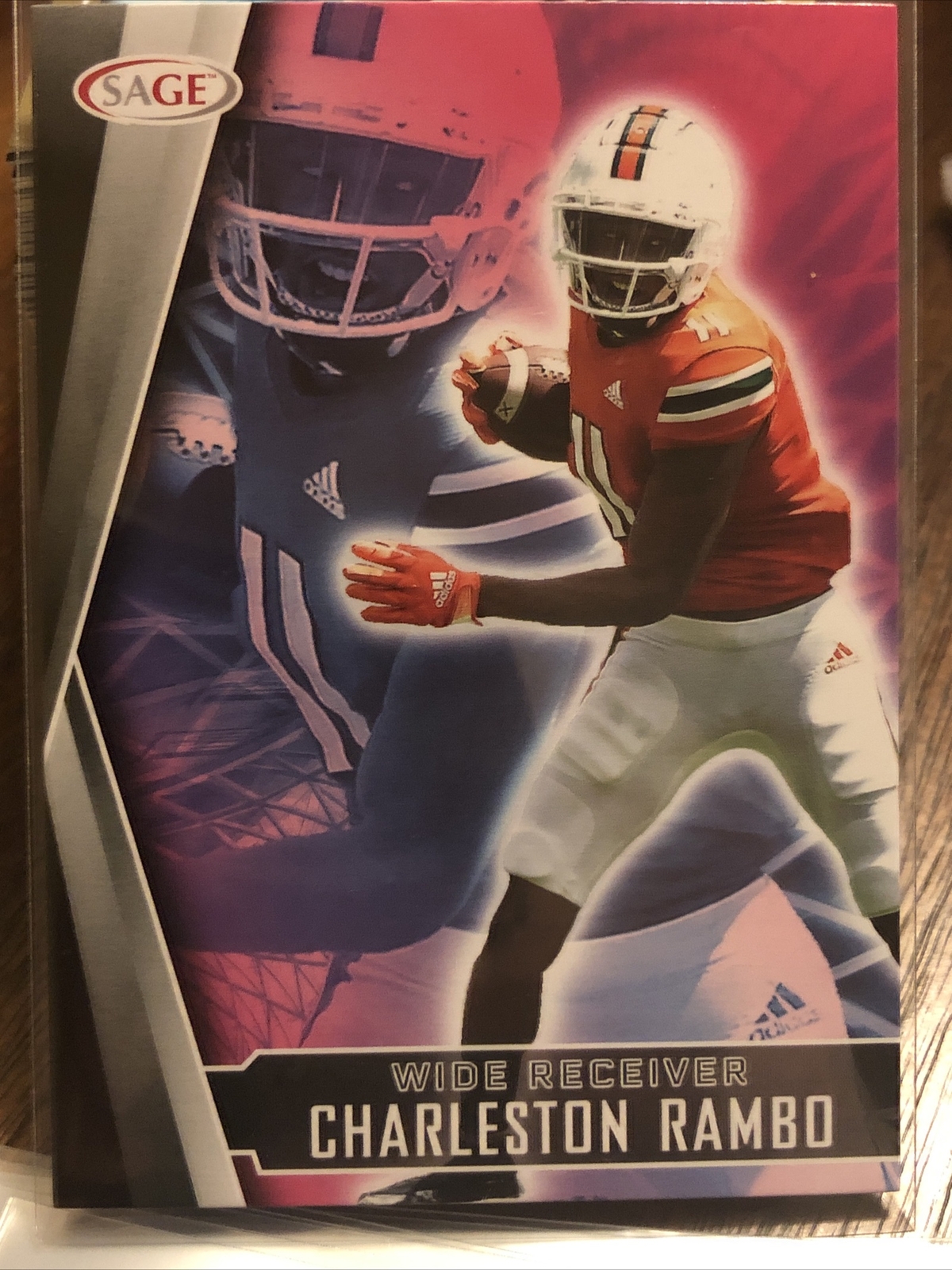 Charleston Rambo 2022 Sage Hit Rookie Card #5 RC Miami Hurricanes ...