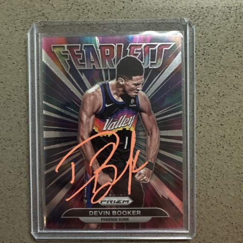 2021 Prizm Fearless Devin Booker Signed Auto Wiith COA | eBay