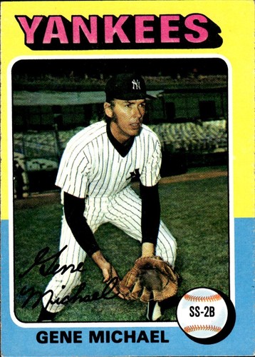 1975 Topps Gene Michael New York Yankees #608 | eBay