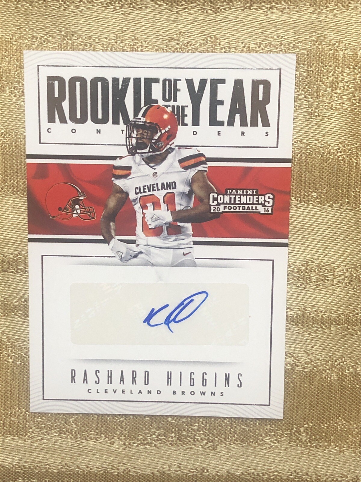 2016 Panini Contenders Rashard Higgins Rookie Of The Year Auto ...