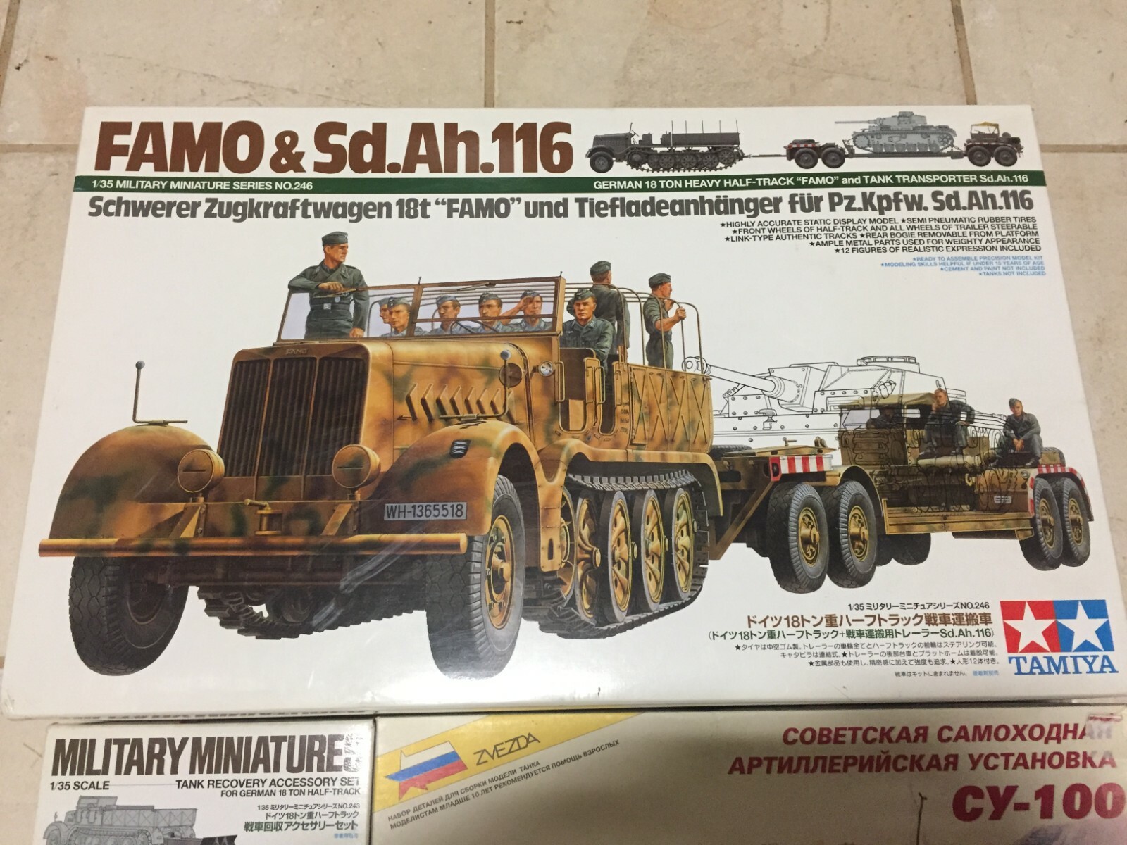 Tamiya 1/35 German 18-Ton Halftrack FAMO & SdAh116 Transporter | eBay