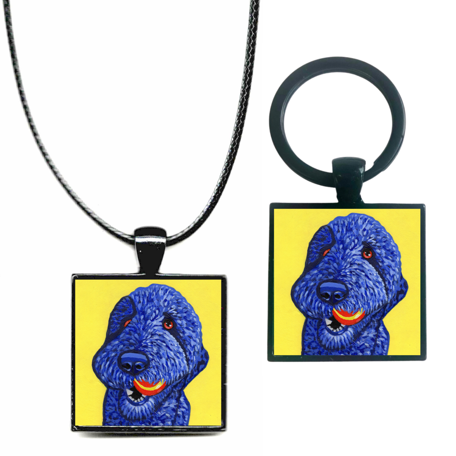 Labradoodle Keychain or Necklace, Great Stocking Stuffer for Dog Lovers ...