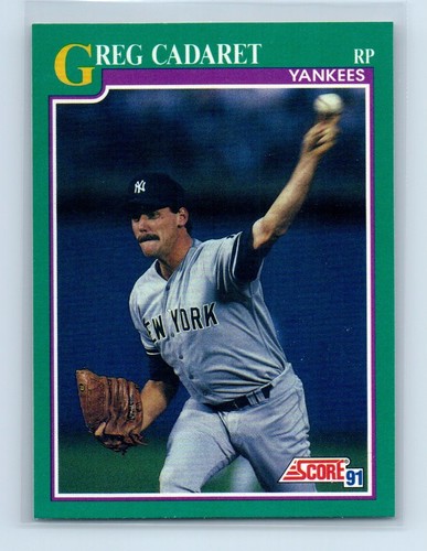 1991 Score Straight from the Pack Greg Cadaret New York Yankees #188 | eBay